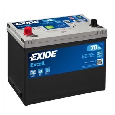 Exide EB705, 70 Ah 540 A EN 12V - Akumuliatorių parduotuvė